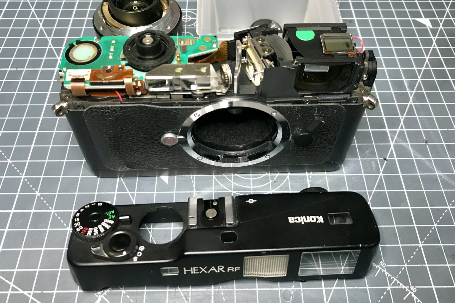 Konica Hexar RF - Lichtgriff